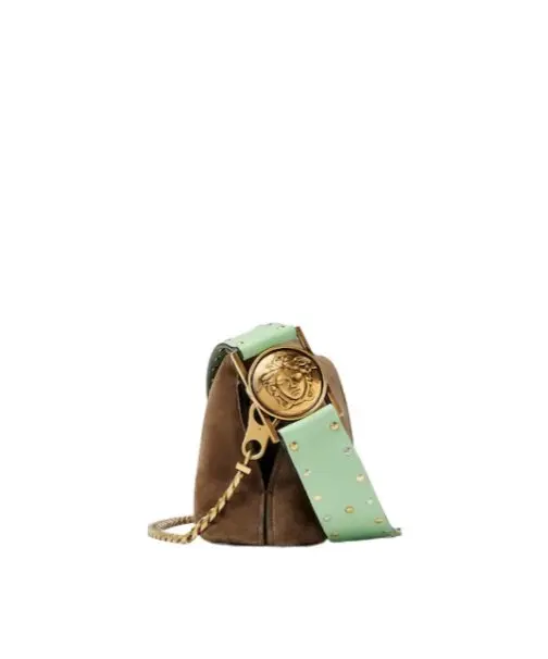Versace Studded Chain Shoulder Bag