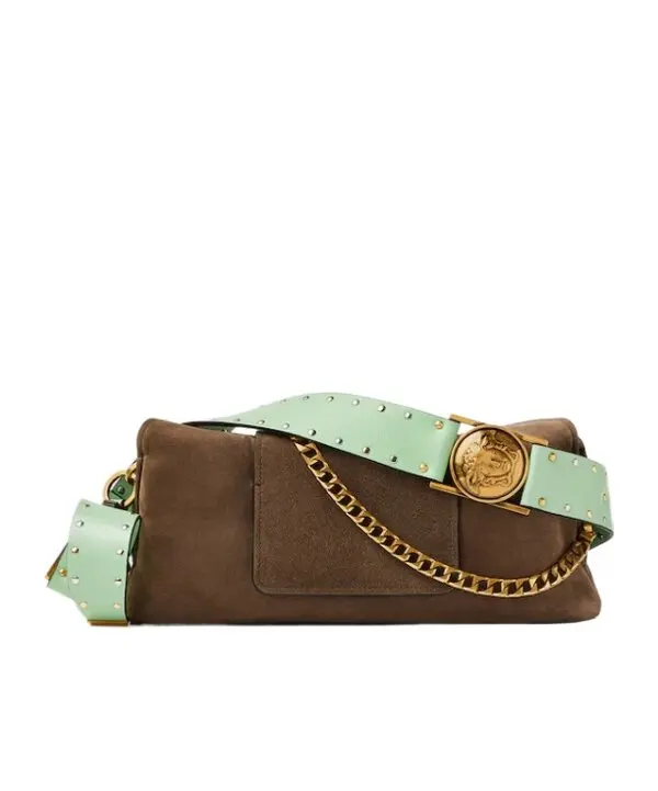 Versace Studded Chain Shoulder Bag