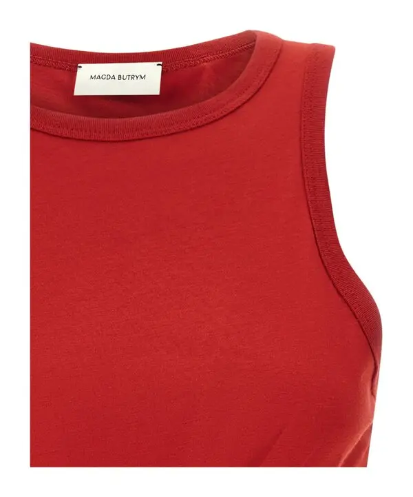 Magda Butrym Sleeveless Vest With Rosette Embellishment