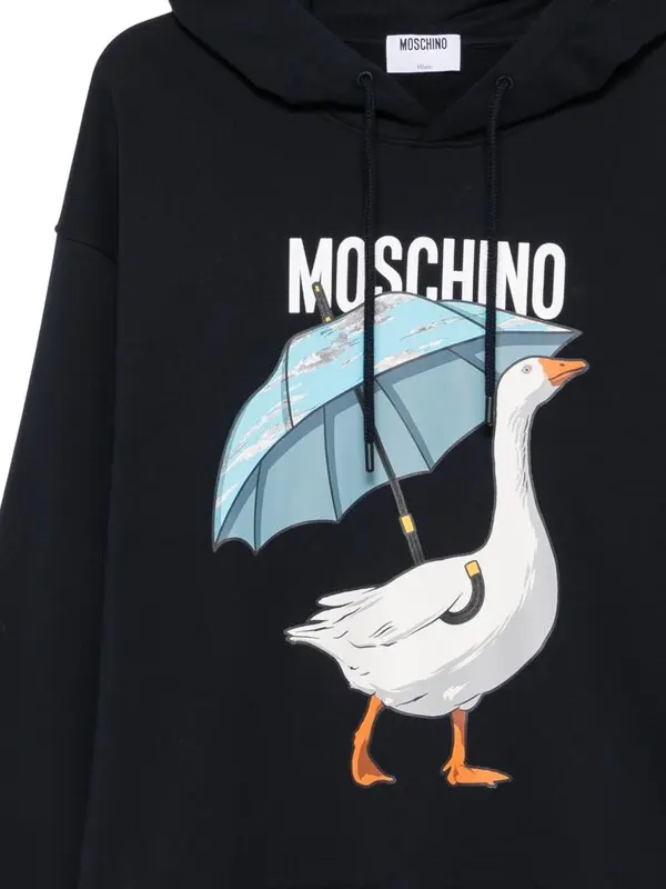 Moschino Long Sleeve Hooded Sweatshirt