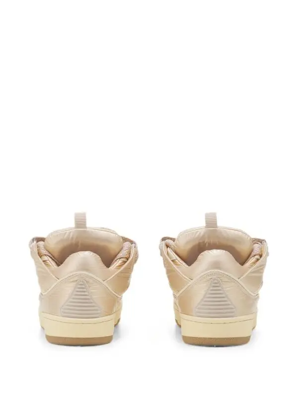 LANVIN Curb Lace-up Sneakers - Yellow