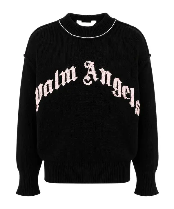 Palm Angels Crew-neck Knit Top