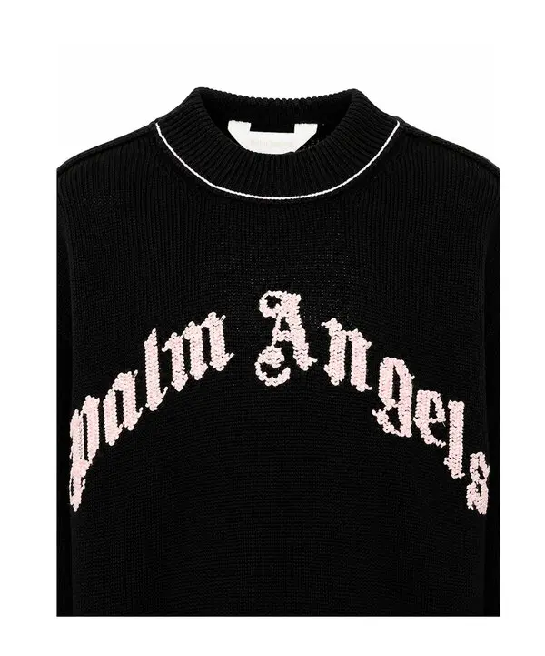 Palm Angels Crew-neck Knit Top
