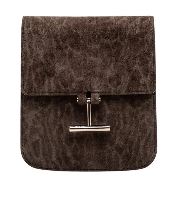 TOM FORD Signature T-shaped Clutch Bag - Brown