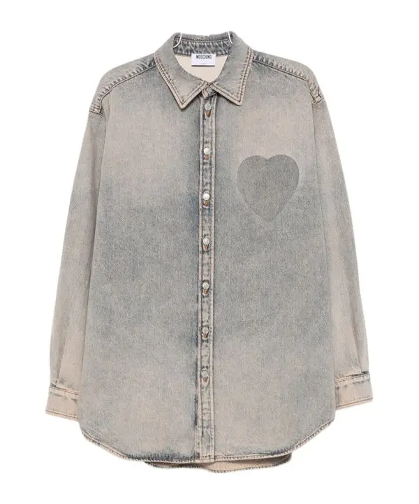 Moschino Long-sleeved Shirt - Grey