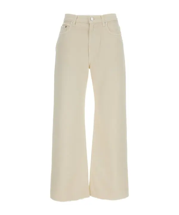 HAIKURE Logo Patch Wide-leg Jeans