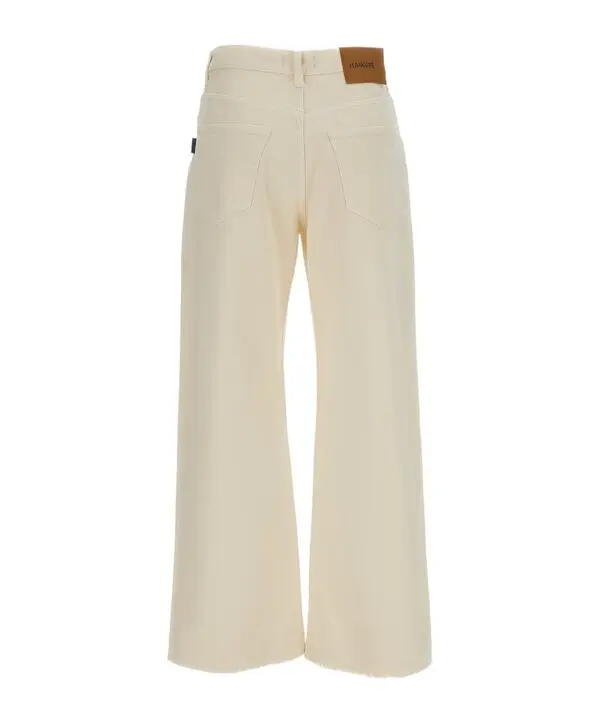 HAIKURE Logo Patch Wide-leg Jeans