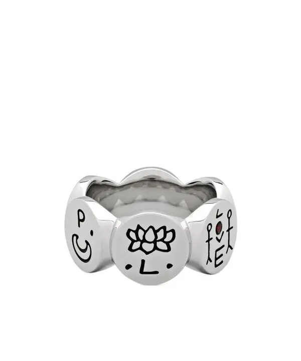 Tom Wood Patterned Rings - Silver