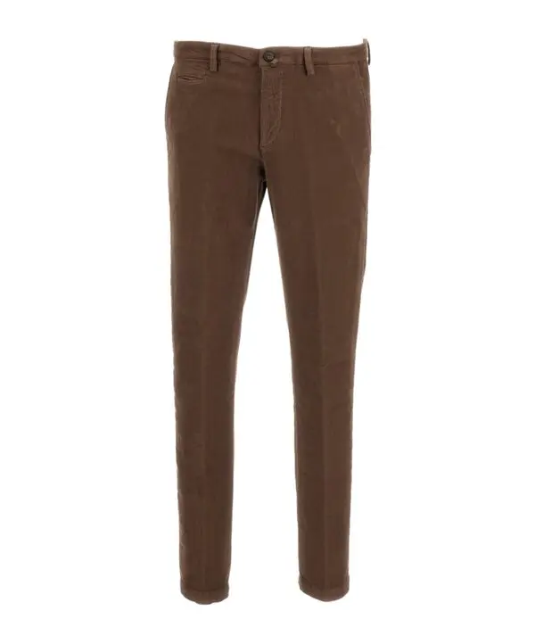 BRIGLIA 1949 Trousers With Belt Loops - Brown