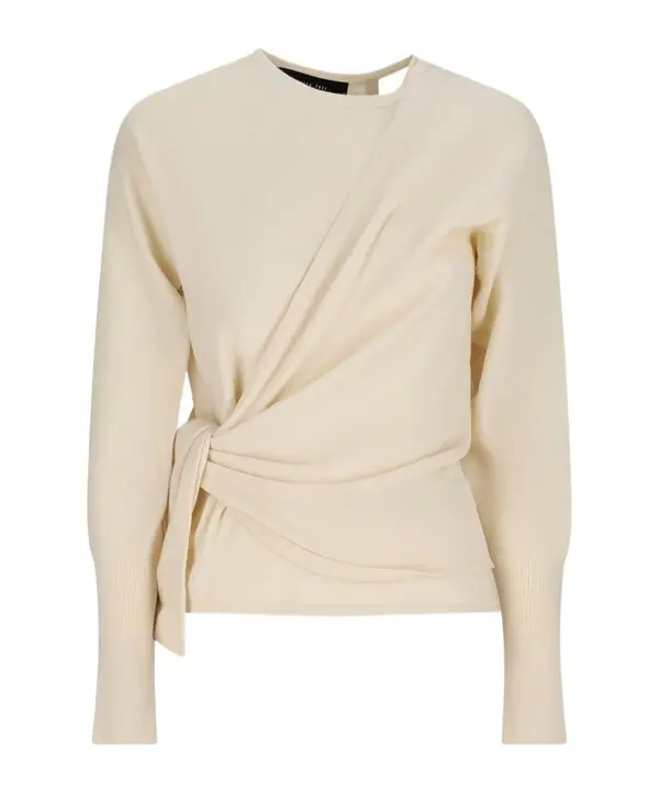 Federica Tosi Long Sleeve Wrap Top - No