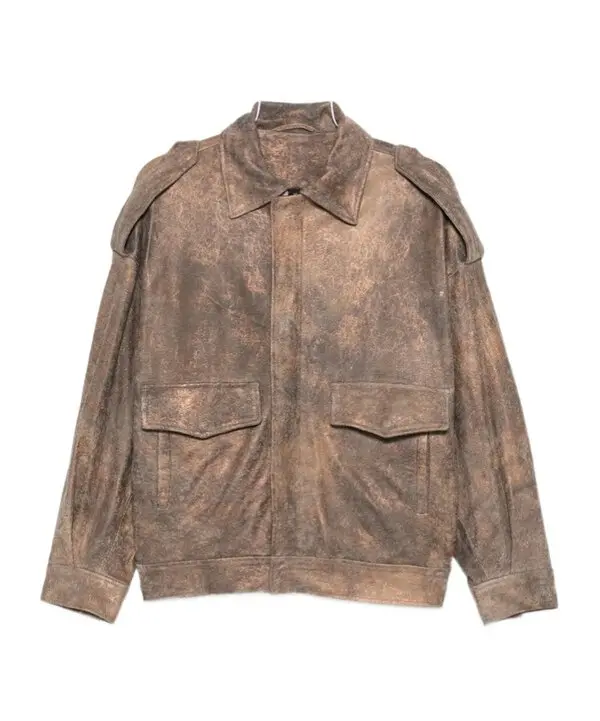 GIORGIO BRATO Long-sleeve Leather Jacket