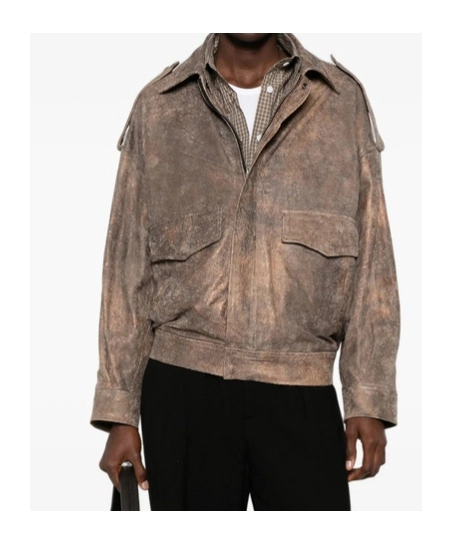 GIORGIO BRATO Long-sleeve Leather Jacket