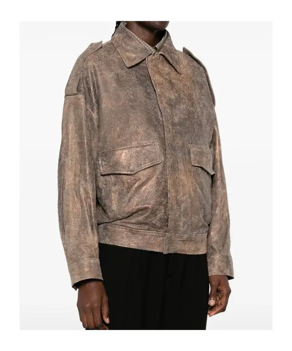 GIORGIO BRATO Long-sleeve Leather Jacket