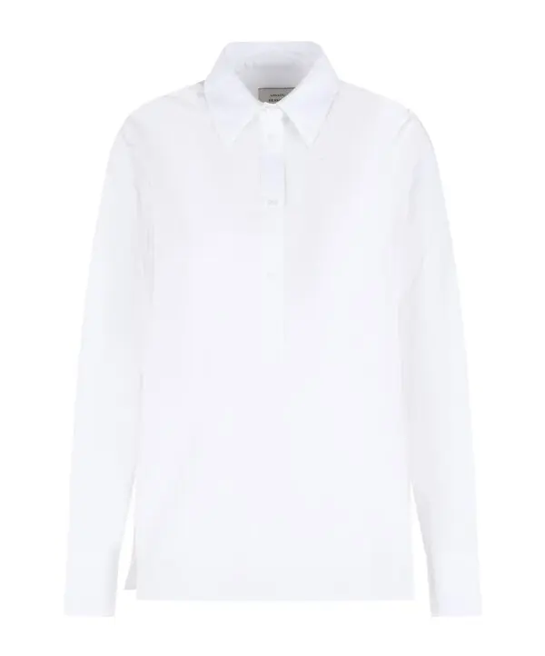 Loulou De Saison Long-sleeved Polo Shirt - White