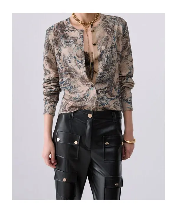 Liu Jo Printed Knit Cardigan