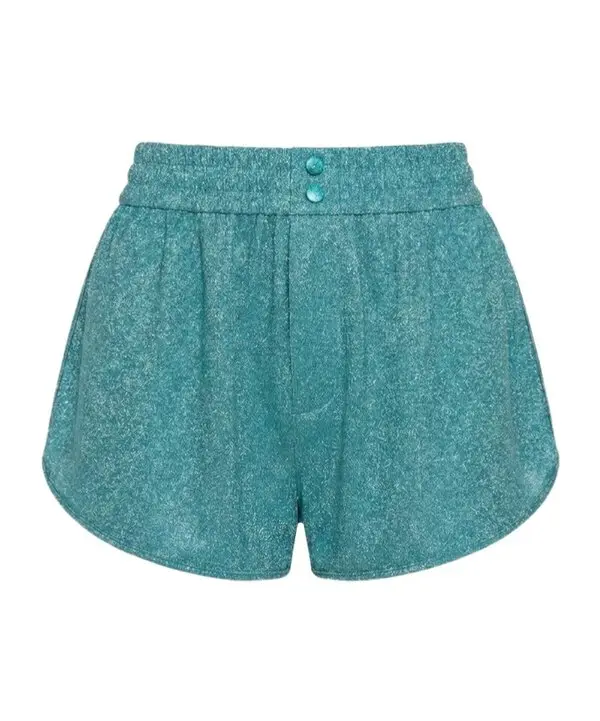 Oseree Lumière Lurex High Waist Shorts - No