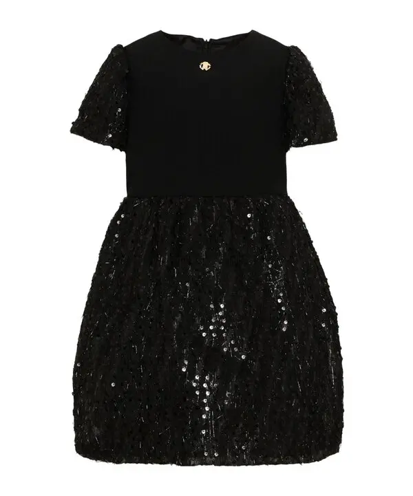 Roberto Cavalli Dress With Sequins - Black
