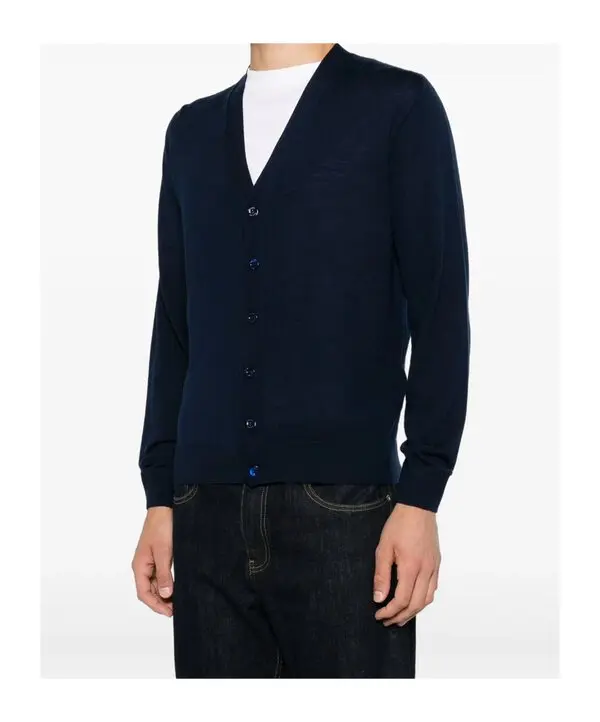 Canali Long-sleeved Knitted Cardigan