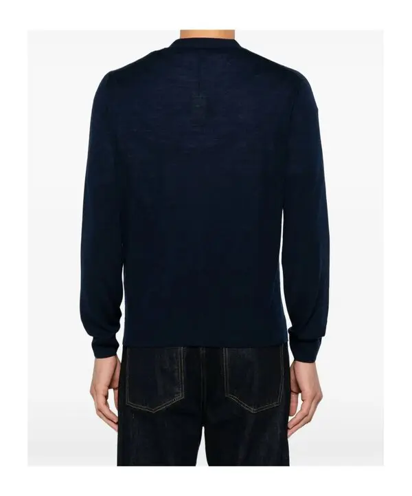 Canali Long-sleeved Knitted Cardigan
