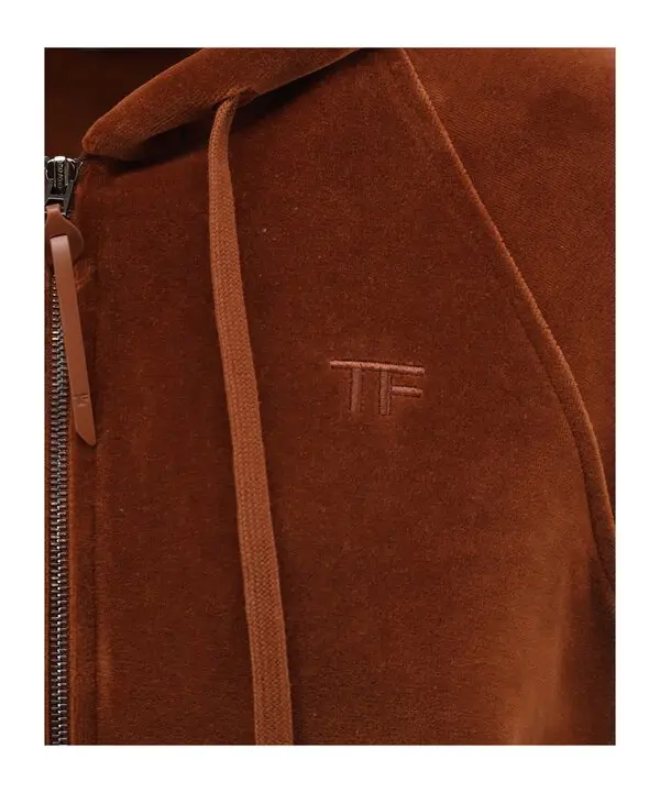 TOM FORD Zip-up Drawstring Hoodie