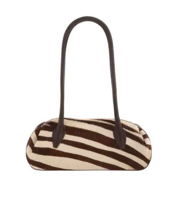 Yuzefi Oyster Mini Shoulder Bag Savanna Pony - Nude