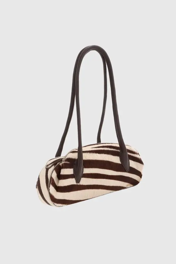 Yuzefi Oyster Mini Shoulder Bag - Nude