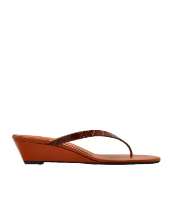 Christopher Esber Round-toe Wedge Sandals - Brown