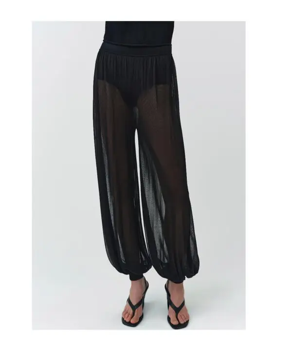 Simkhai Flora Sheer Knit Pant