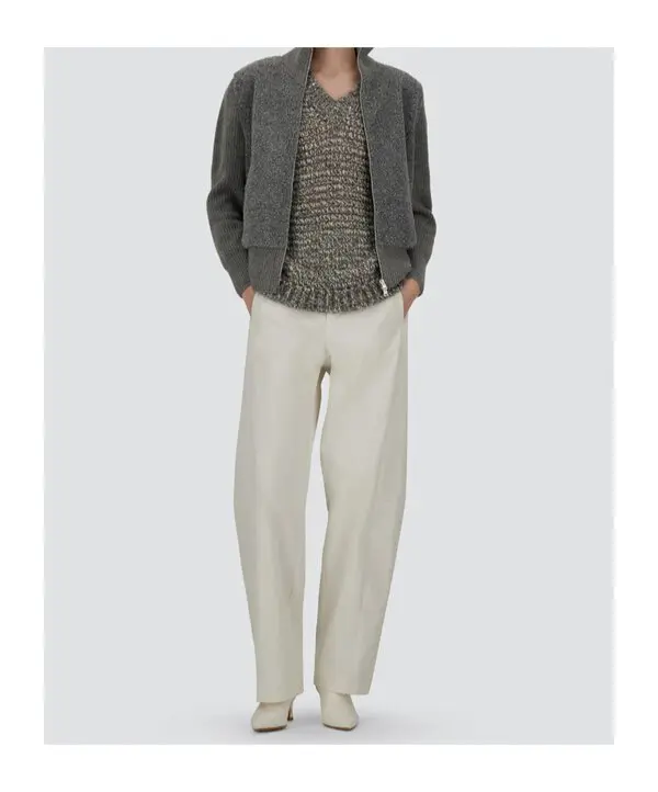 Herno Resort Cardigan In Ribbed Pure Wool