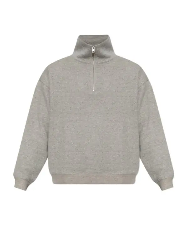 FRAME Relaxed Zip Up Sweatshirt - No