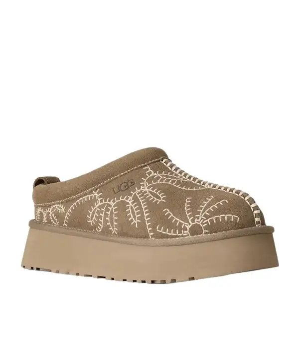 UGG Embroidered Platform Mules