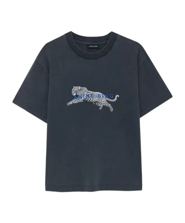 ANINE BING Graphic T-shirt - Washedblack