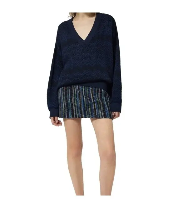 Missoni Zig Zag Patterned V-neck Jumper