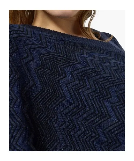 Missoni Zig Zag Patterned V-neck Jumper