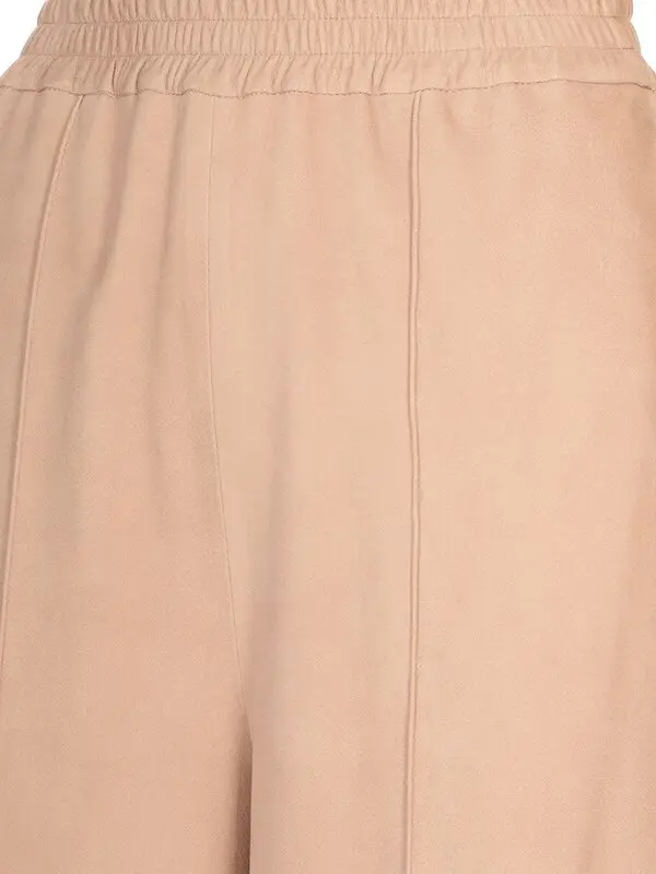 Fabiana Filippi Leather Elasticized Waist Trousers