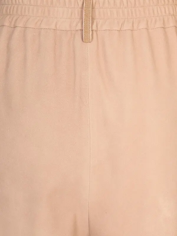 Fabiana Filippi Leather Elasticized Waist Trousers