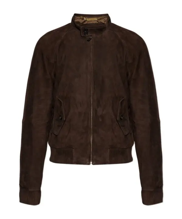 Dsquared2 Button-collar Suede Jacket