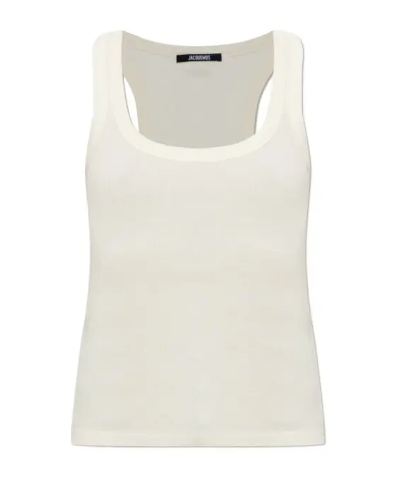 Jacquemus Ribbed Tank Top - Ivory