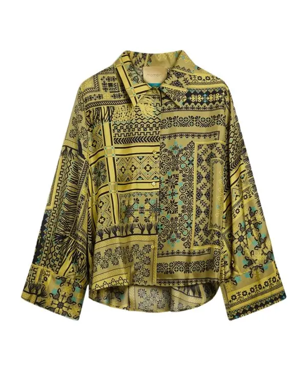 Momoni Printed Silk Shirt - No