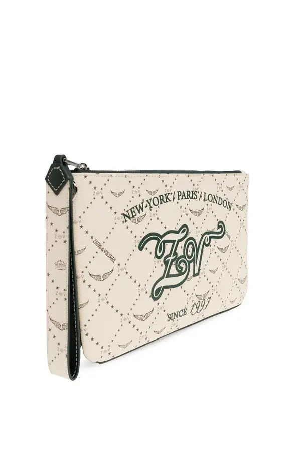 Zadig&Voltaire Logo-print Wristlet Pouch