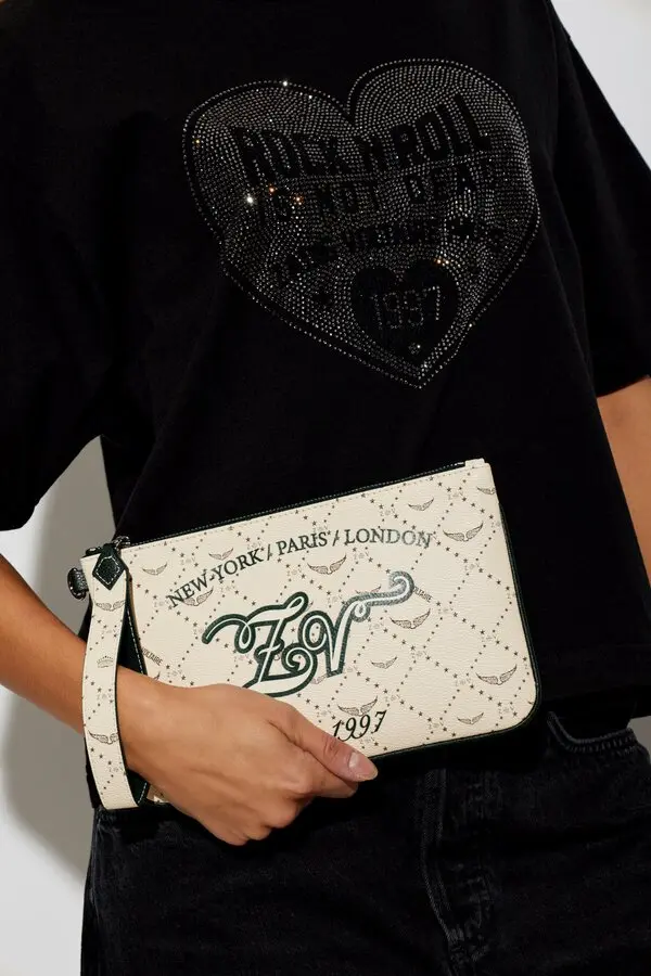 Zadig&Voltaire Logo-print Wristlet Pouch