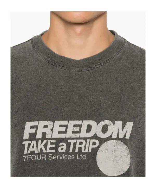 7 For All Mankind Graphic-print Crew-neck T-shirt