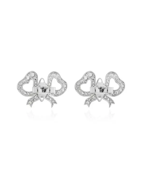 VIVIENNE WESTWOOD Rigoberta Orb Bow Earrings With Crystal Embellishments