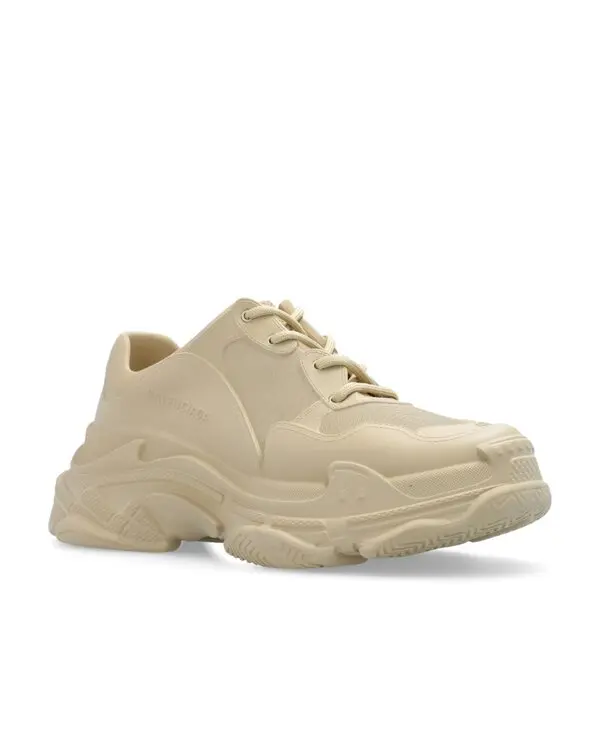 Balenciaga Triple S Mold Lace-up Sneakers - Nude