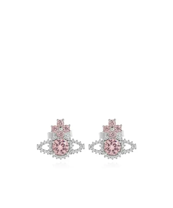 VIVIENNE WESTWOOD Valentina Orb Embellished Earrings - White