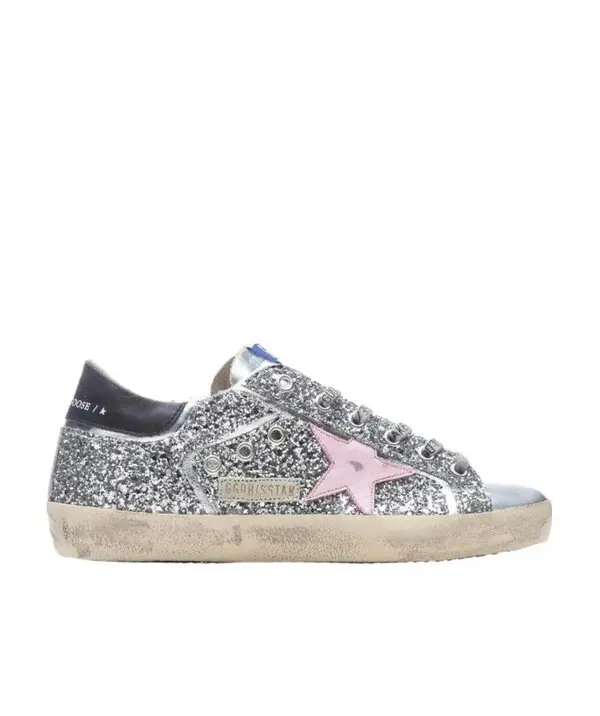 GOLDEN GOOSE Superstar Glitter-embellished Sneakers - Multicolor