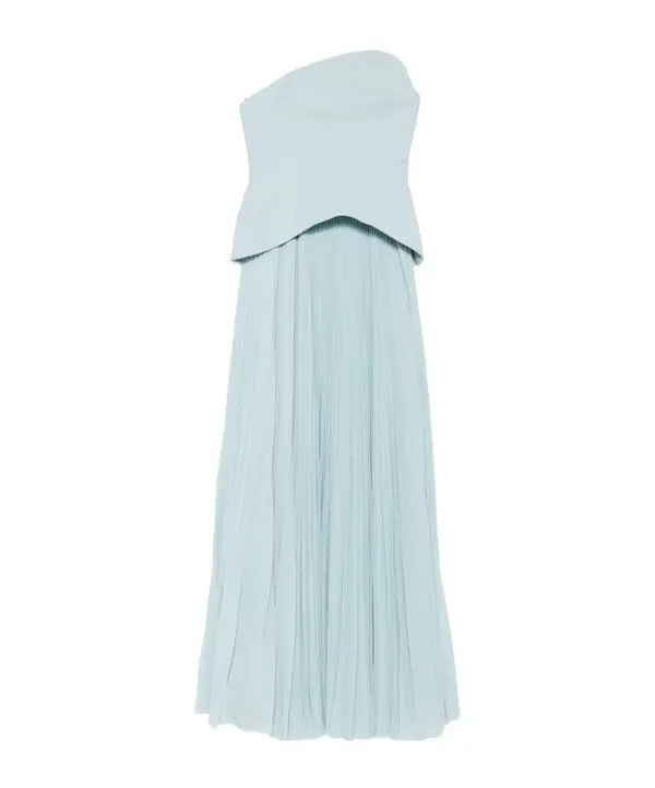 Solace Pleated Dress - Arctic Blue