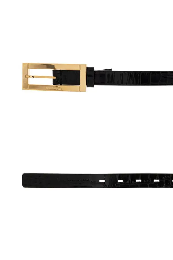Dsquared2 Logo Engraved Buckle Belt
