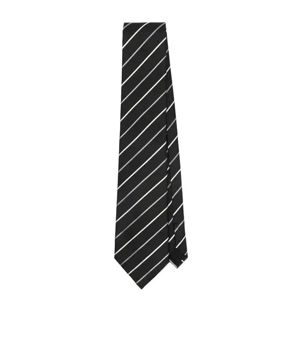 Saint Laurent Pointed Tie - Black