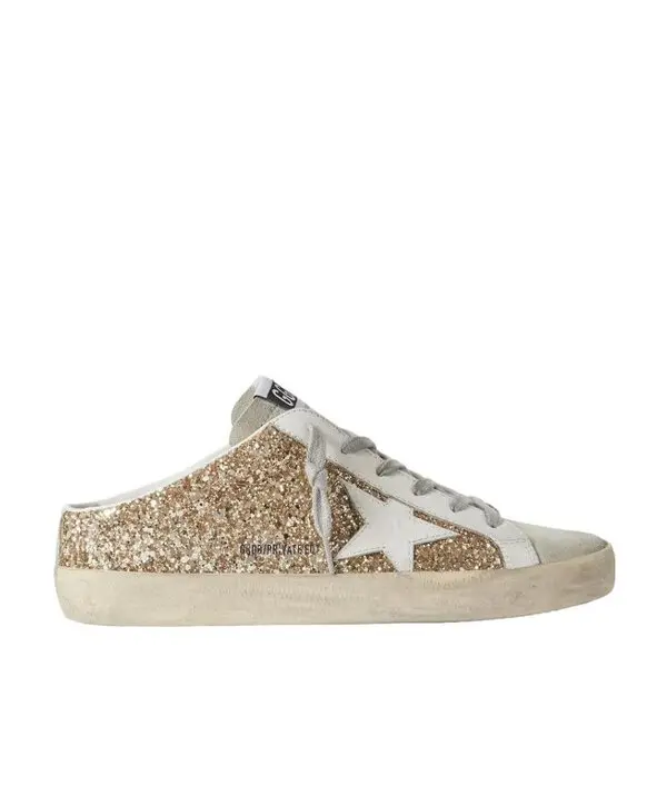 GOLDEN GOOSE Low-top Sequined Casual Sneakers - Nude